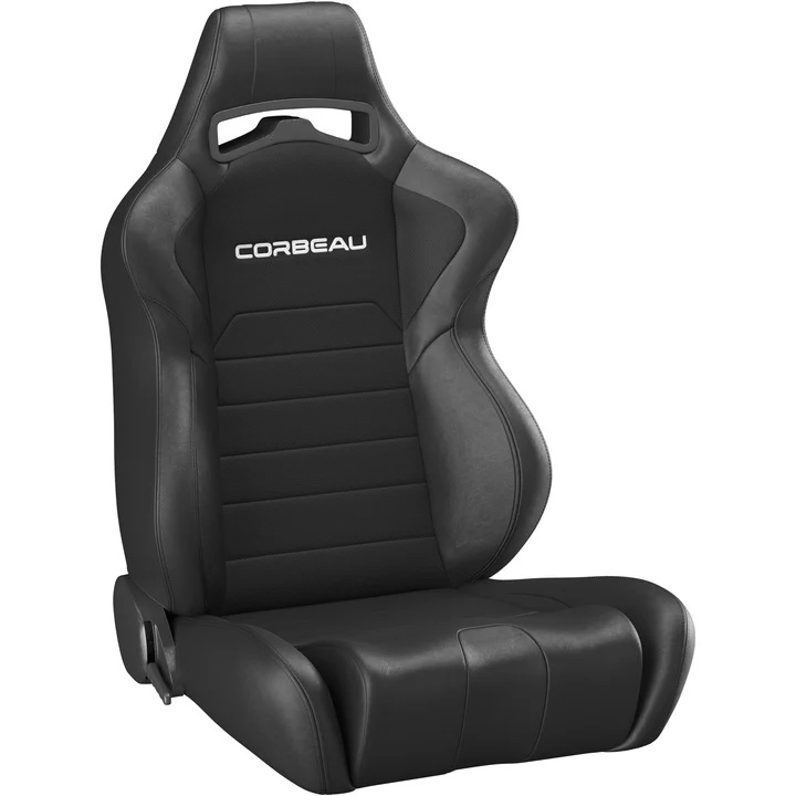 Corbeau LG1 Seats - Black Microsuede - WS6store.com